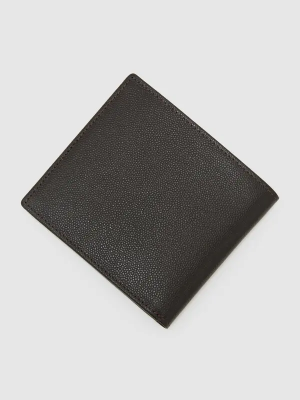REISS Henry Micro-grain Leather Wallet
