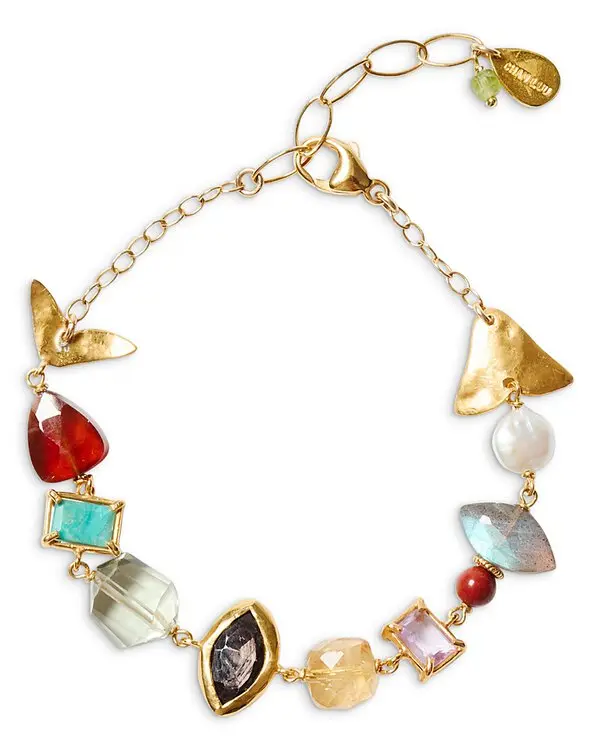 Chan Luu Gemstone Fish Flex Bracelet - Multi