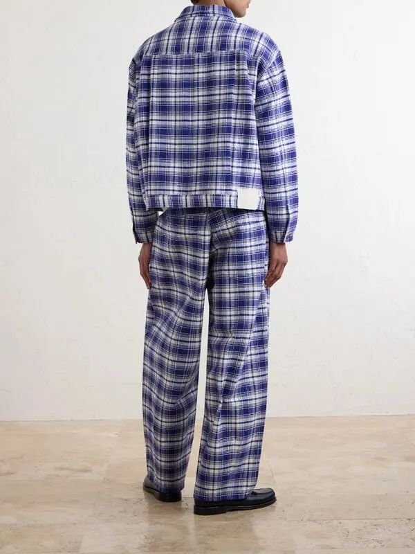 STORY MFG. Friday Checked Cotton Jacket