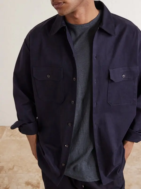 Hartford Linen-jersey T-shirt - Gray