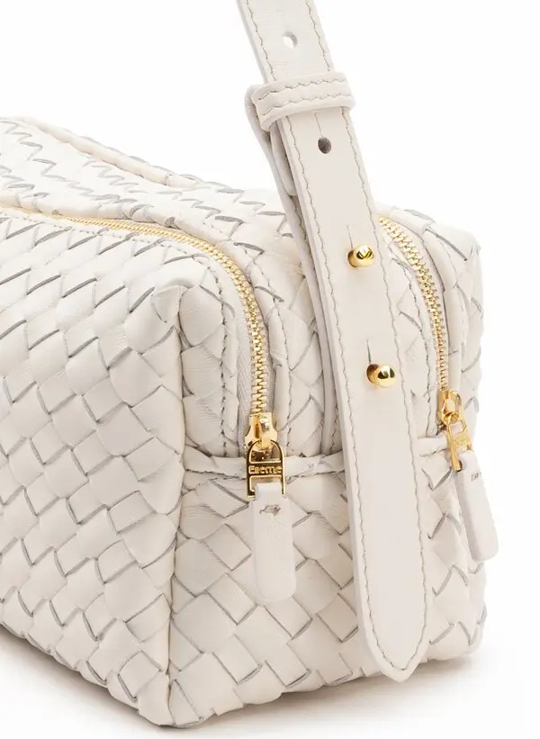 ELLEME Trousse Woven Leather - Ivory