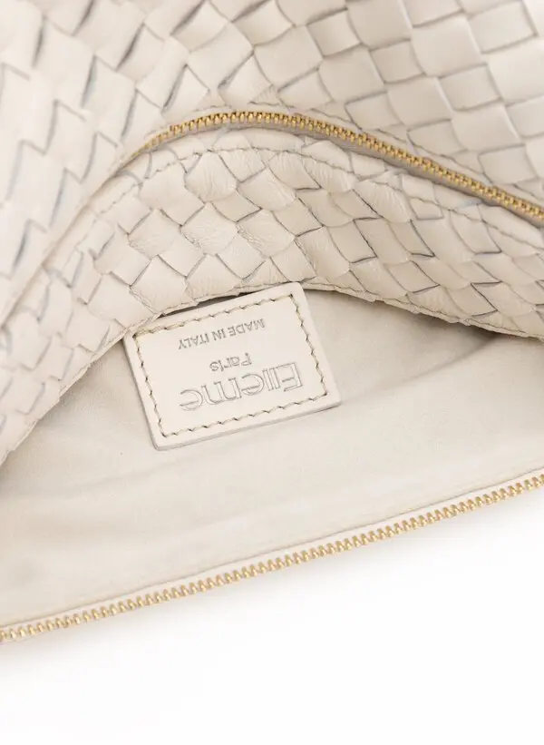 ELLEME Trousse Woven Leather - Ivory