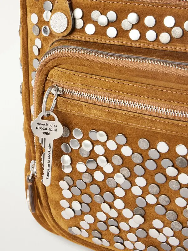 Acne Studios Embellished Suede Camera Bag