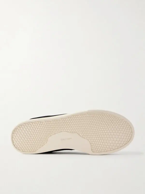 OMNI Matta Leather-trimmed Suede Sneakers