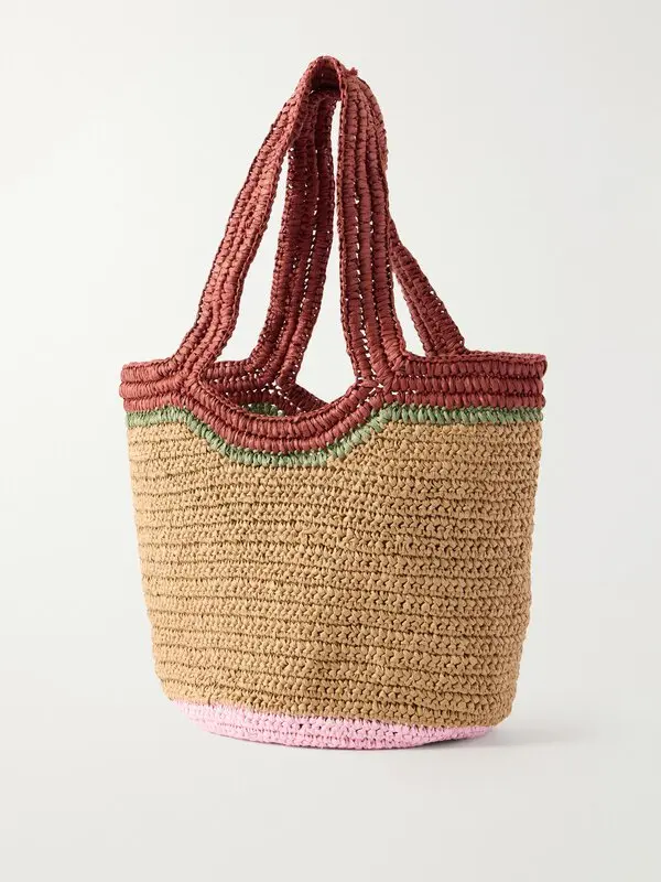 Marni Small Raffia-like Tote Bag - Brown
