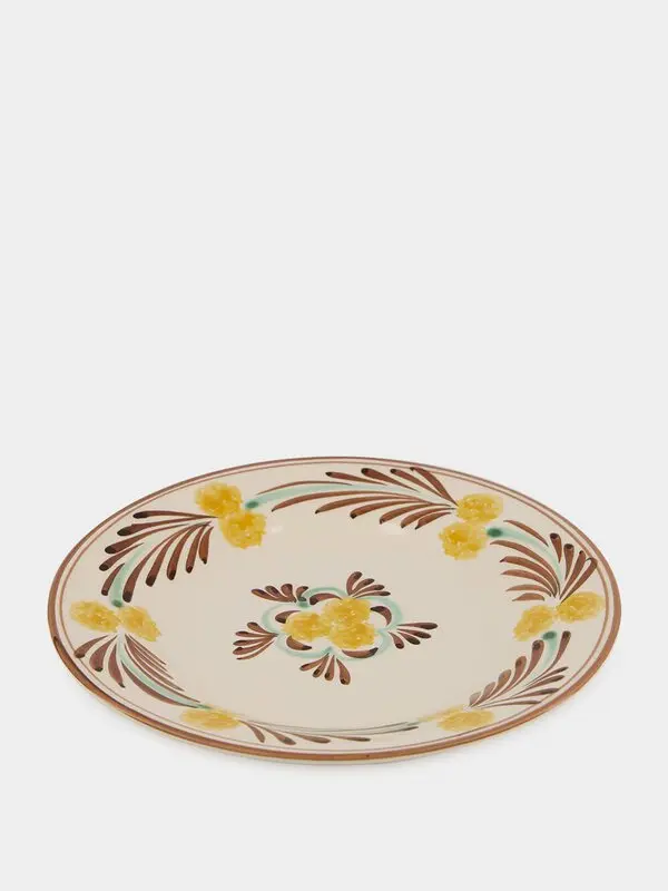 LES-OTTOMANS The Farm Ceramic Dinner Plate - Multicolour