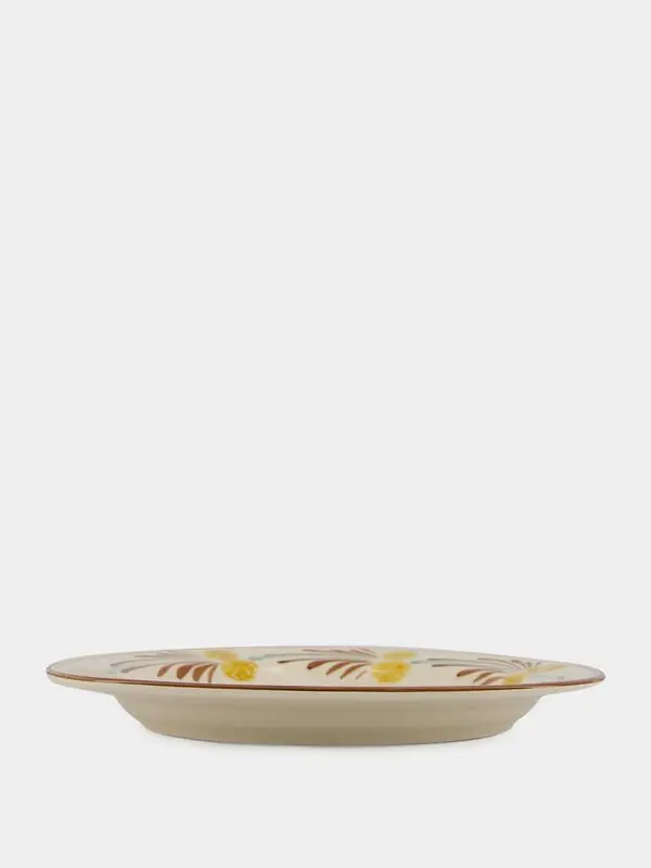 LES-OTTOMANS The Farm Ceramic Charger Plate - Multicolour