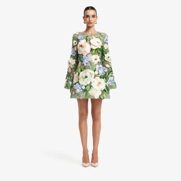LEO LIN Suzanne Floral Mini Dress - Blossom