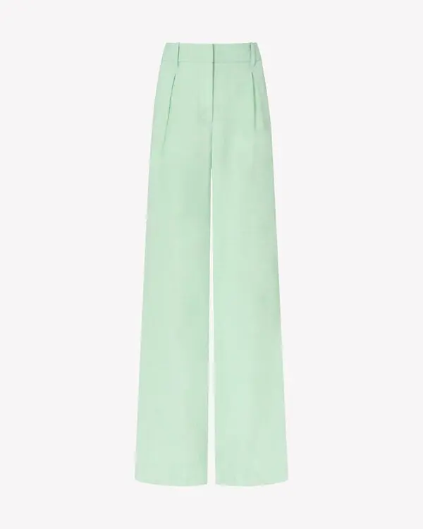 SERENA BUTE LONDON Linen Inverted Pleat Trouser
