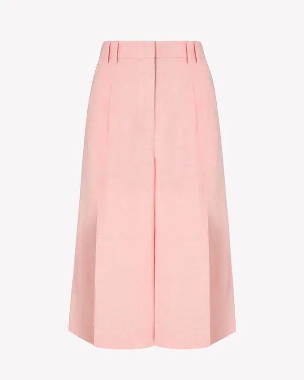 SERENA BUTE LONDON Linen Blend Cropped Culottes