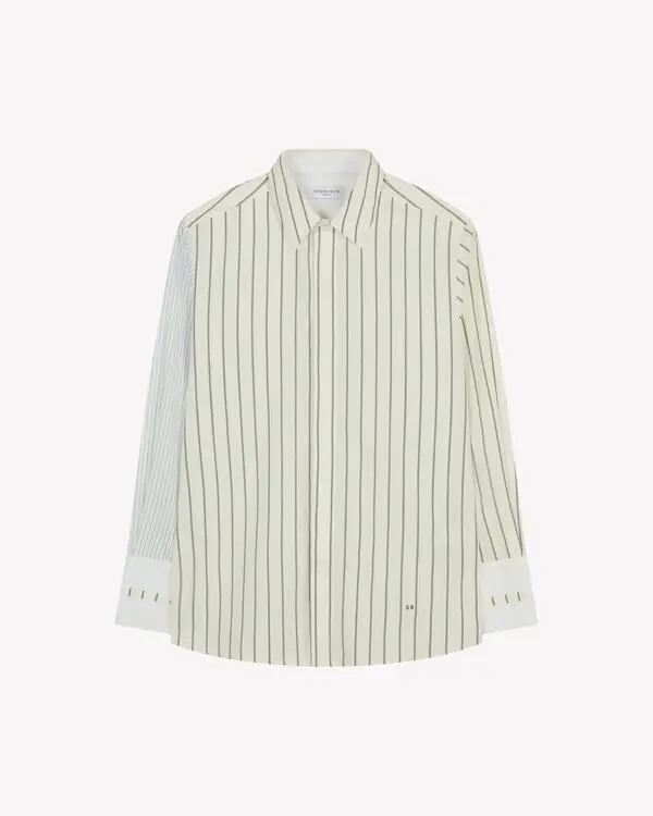Serena Bute Cotton Oversized Shirt - Striped
