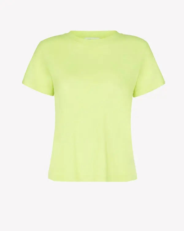Serena Bute Cotton Short Sleeve T-shirt - Yellow
