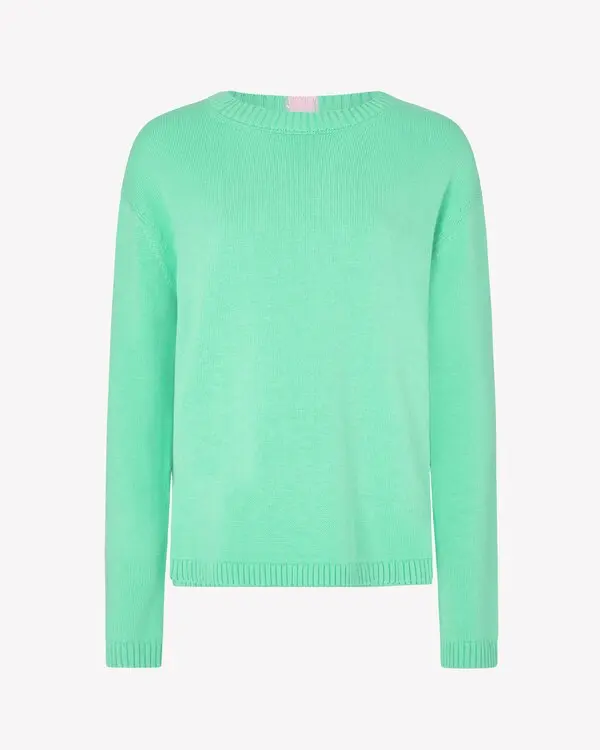 Serena Bute Cashmere Blend Relaxed Fit Jumper - Green