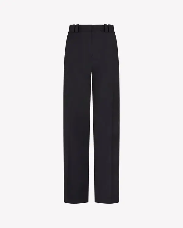 Serena Bute Wool Flat Fronted Jogger - Navy