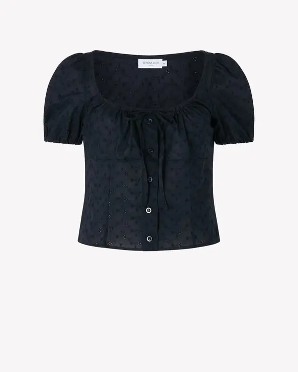 SERENA BUTE LONDON Broderie Bodice Top