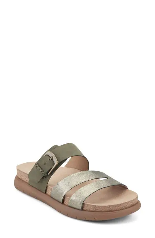 Earth Ayden Slide Sandal - Dark Green