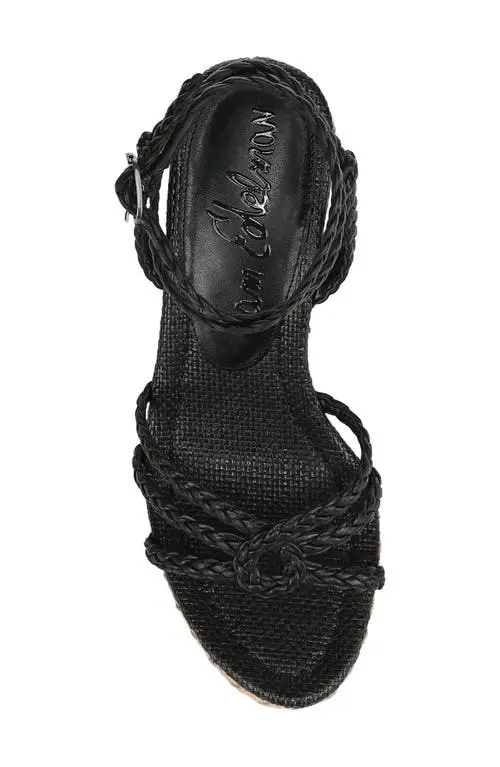 Sam Edelman Espadrille Ankle Strap Platform Wedge Sandals