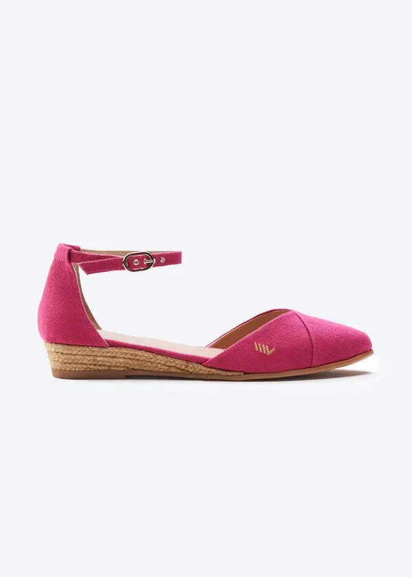 VISCATA Montroig Canvas Espadrille - Fuchsia