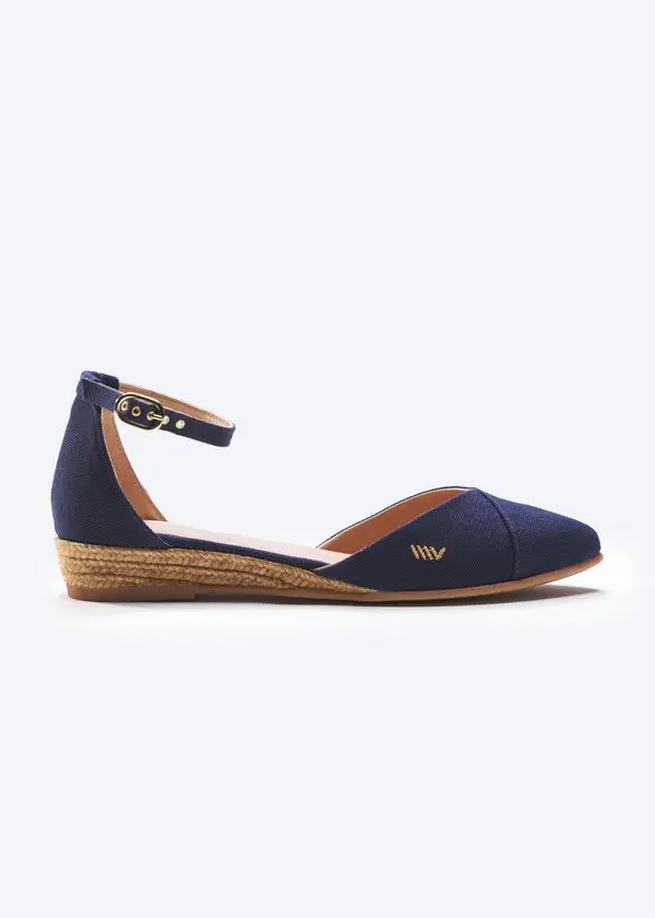 VISCATA Montroig Canvas Espadrille - Navy Blue
