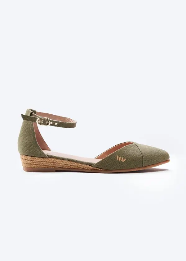 VISCATA Montroig Canvas Espadrille - Olive