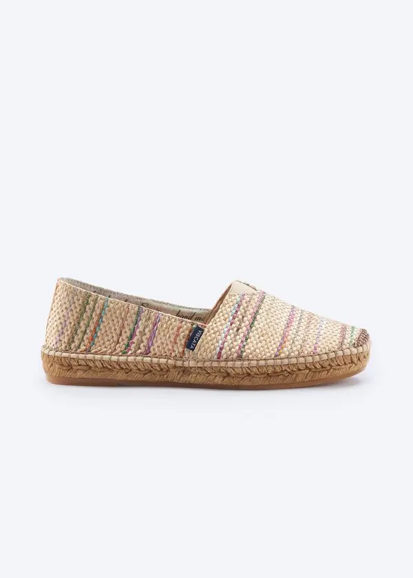 VISCATA Barceloneta Raffia Espadrilles - Multicolor
