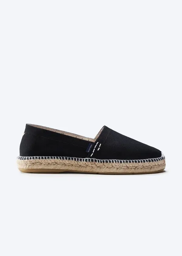 VISCATA Begur Canvas Espadrille - Black