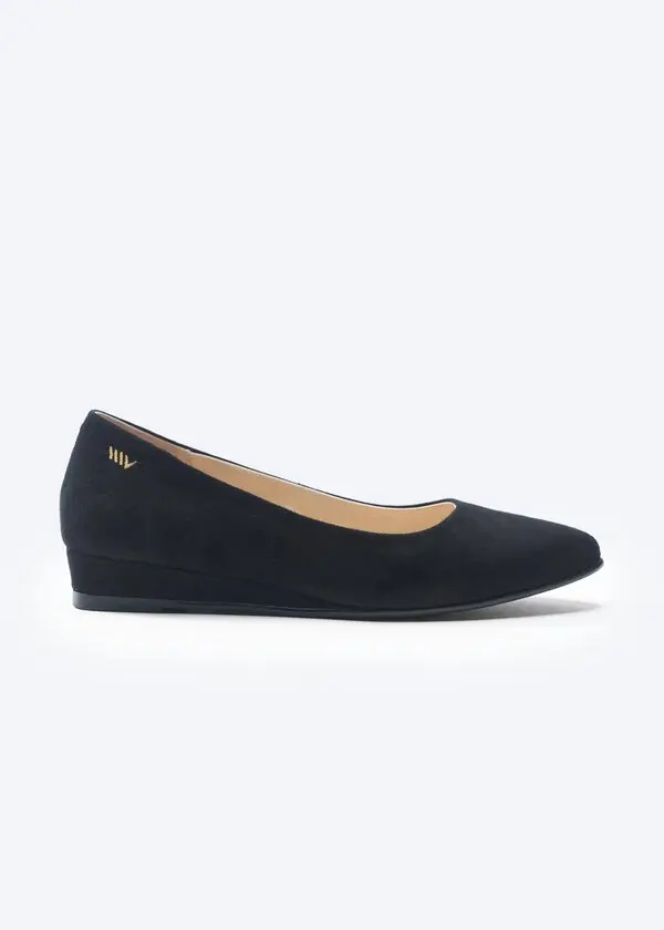 VISCATA Roma Suede Flats - Black