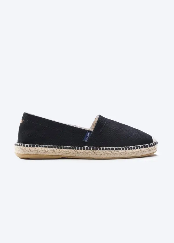 VISCATA Sitges Canvas Espadrilles - Black