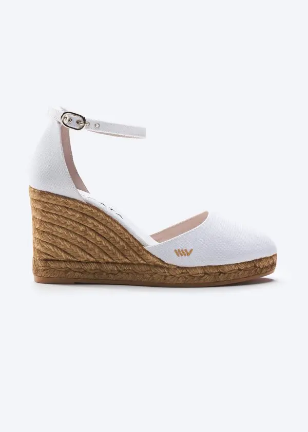 VISCATA Estartit Espadrille Wedges - White