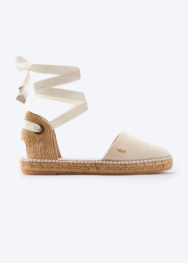 VISCATA Candell Canvas Espadrille - Beige