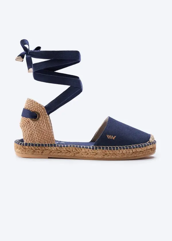 VISCATA Candell Canvas Espadrille - Navy Blue