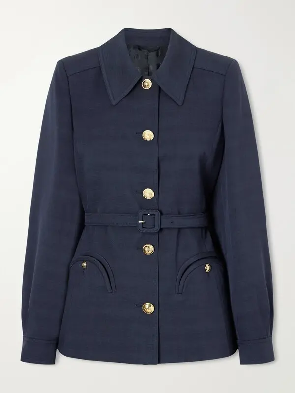 BLAZÉ MILANO Genesis Paint Belted Woven Jacket