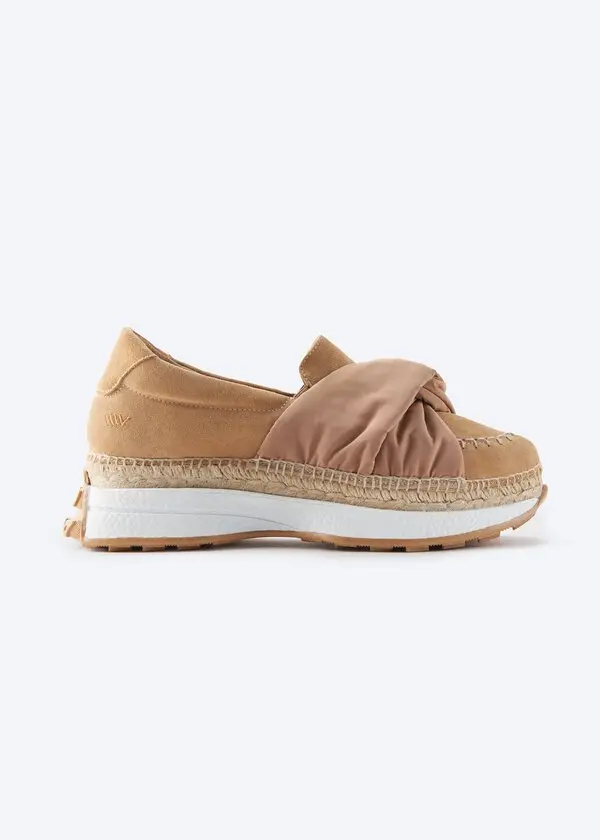 VISCATA Giverola Suede Espadrille Sneakers - Camel