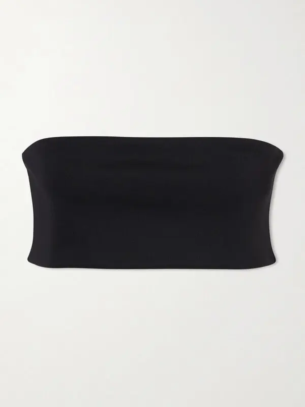 THE PARK Zoe Scuba Bralette Top - Black