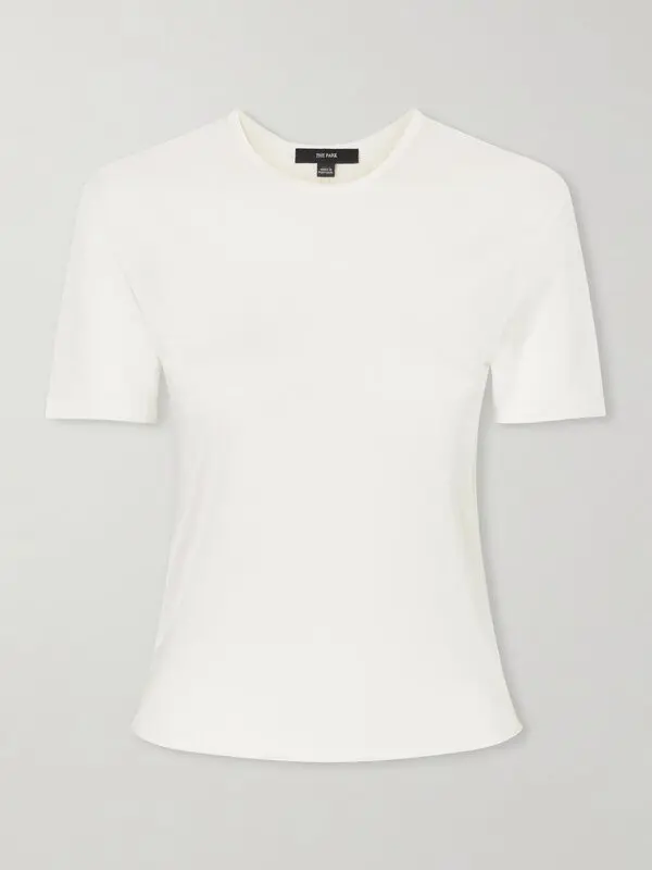 THE PARK Luna Semi-sheer Lyocell T-shirt