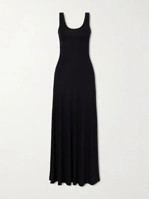 THE PARK Annie Jersey Maxi Dress - Black