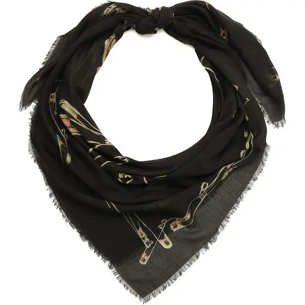 ALLSAINTS Cora Square Scarf - Black