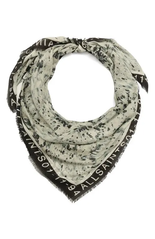 ALLSAINTS Canter Large Square Scarf - Ecru White
