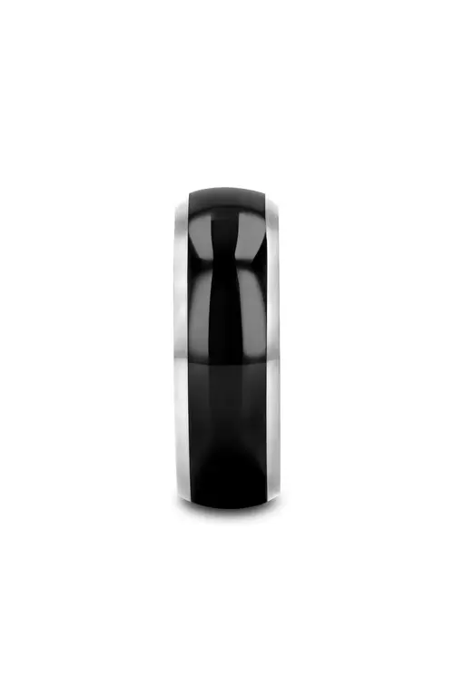 LARSON JEWELERS Carrera Domed Ceramic Tungsten Band - 8mm