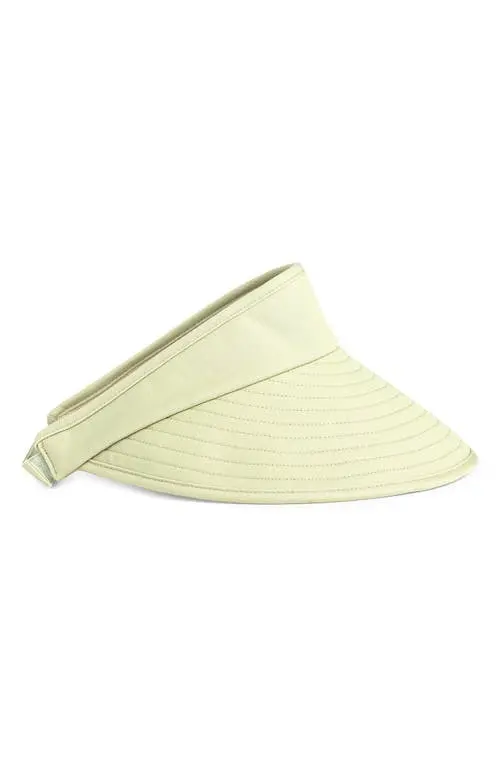 FAVORITE DAUGHTER Wide Brim Twill Visor - Light Sage