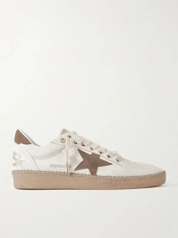 GOLDEN GOOSE Ball Star Distressed Sneakers - Neutrals
