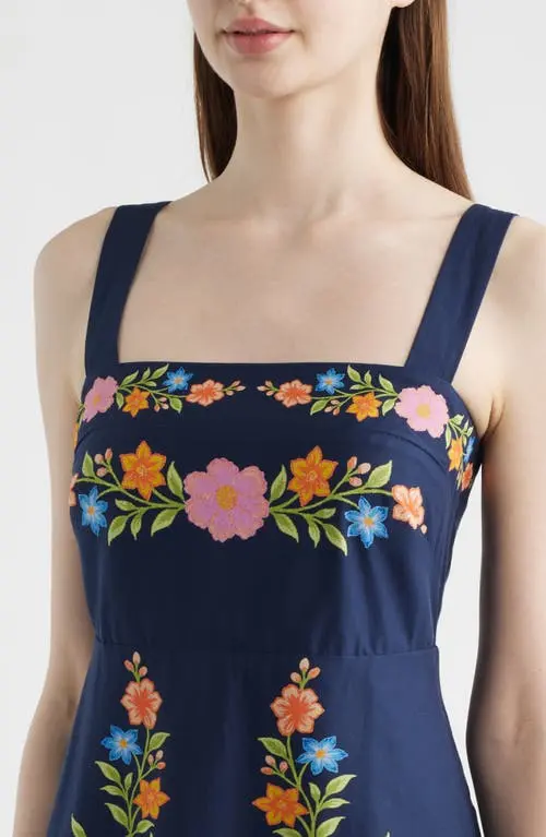 Eliza J Sleeveless Printed Maxi Dress