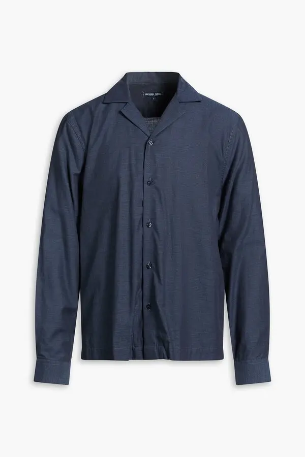Frescobol Carioca Safra Herringbone Cotton Shirt