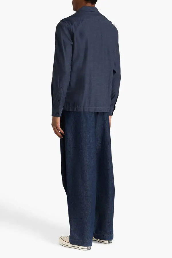 Frescobol Carioca Safra Herringbone Cotton Shirt