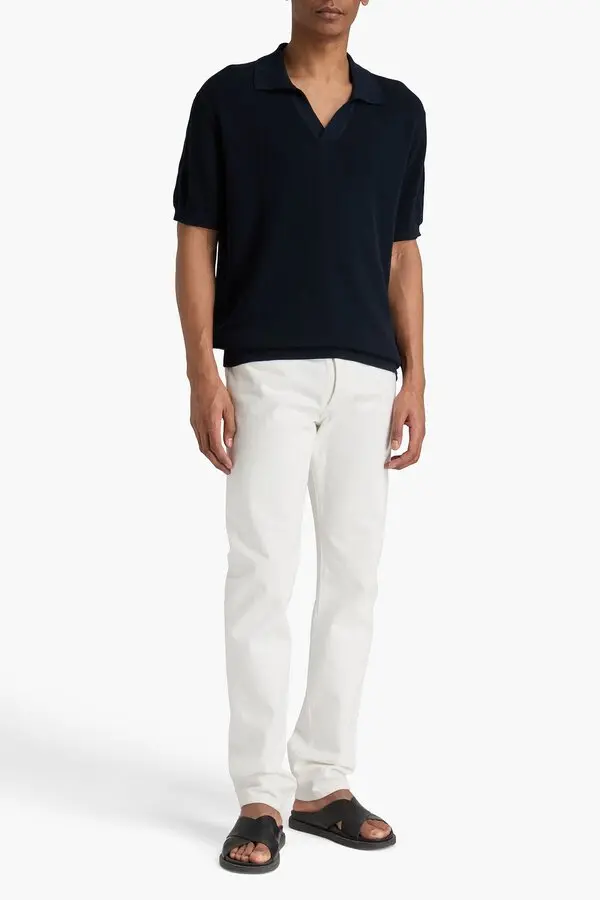 Frescobol Carioca Rino Cotton Polo Shirt - Midnight Blue