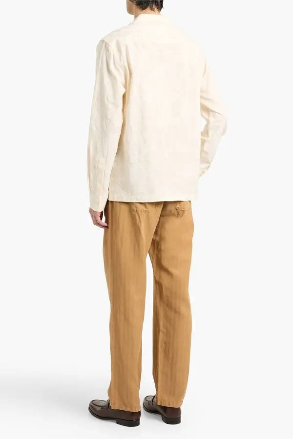 Frescobol Carioca Safra Cottonblend Jacquard Shirt