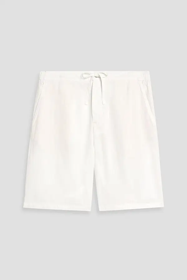 Frescobol Carioca Striped Lyocell-blend Shorts - White