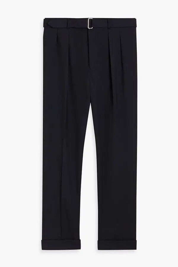 Officine Générale Pierre Tapered Wool Pants - Midnight Blue