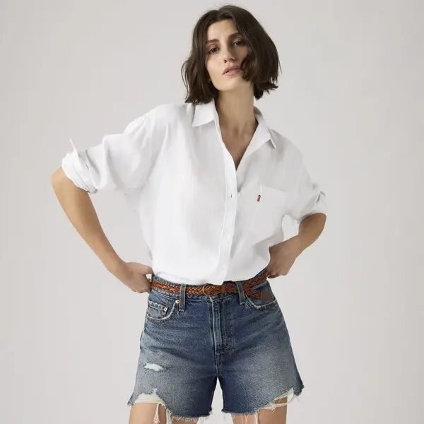 LEVI'S Harlie Boyfriend Shirt - Bright White
