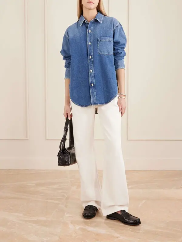 AMI Paris Mid-rise Wide-leg Jeans